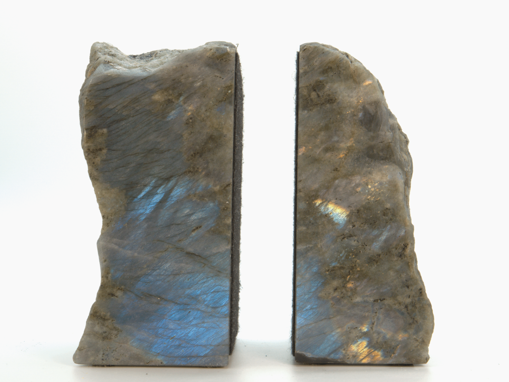 Labradorite Mineral Bookend Set | The Ore Cart Rock Shop